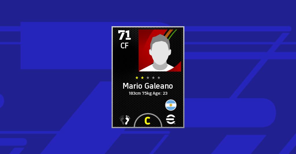 Statistiche di Mario Galeano no eFootball
