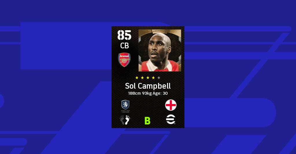 Statistiche di Sol Campbell no eFootball 2022