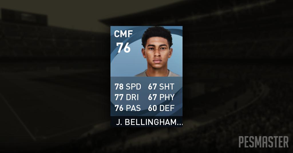 Jude Bellingham PES 2021 Stats