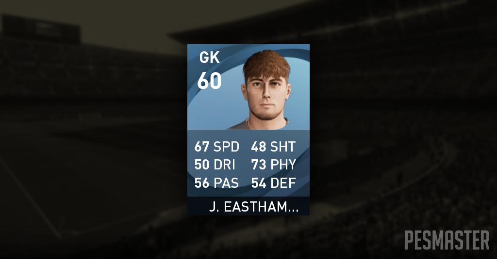 Jordan Eastham PES 2021 Mobile Stats