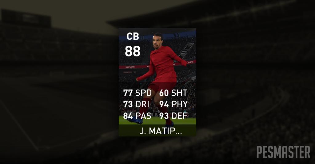 Joël Matip PES 2021 Stats