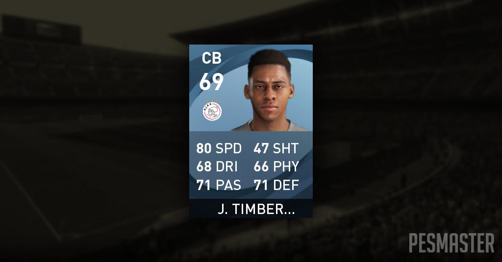 Jurriën Timber PES 2021 Stats