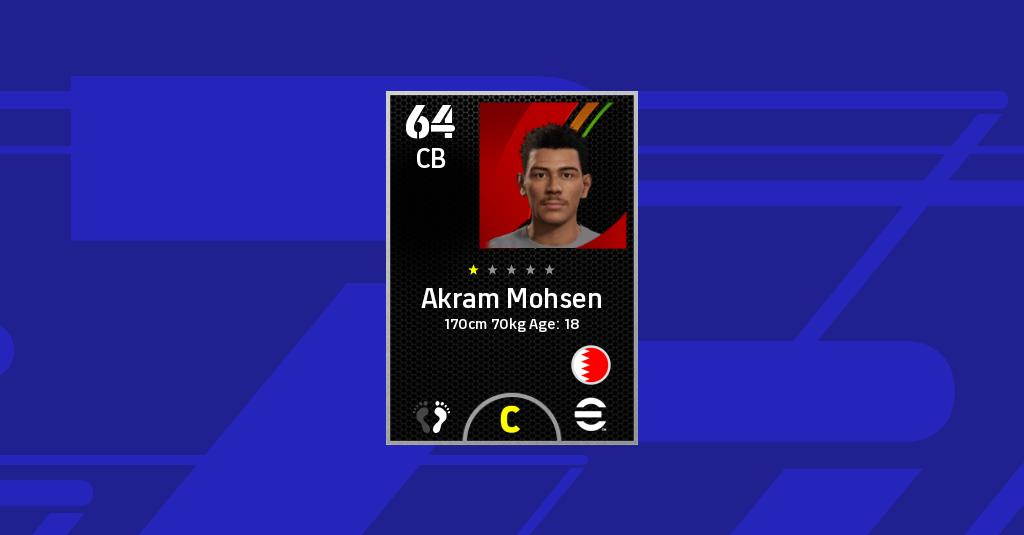 Akram Mohsen eFootball 2022 Stats