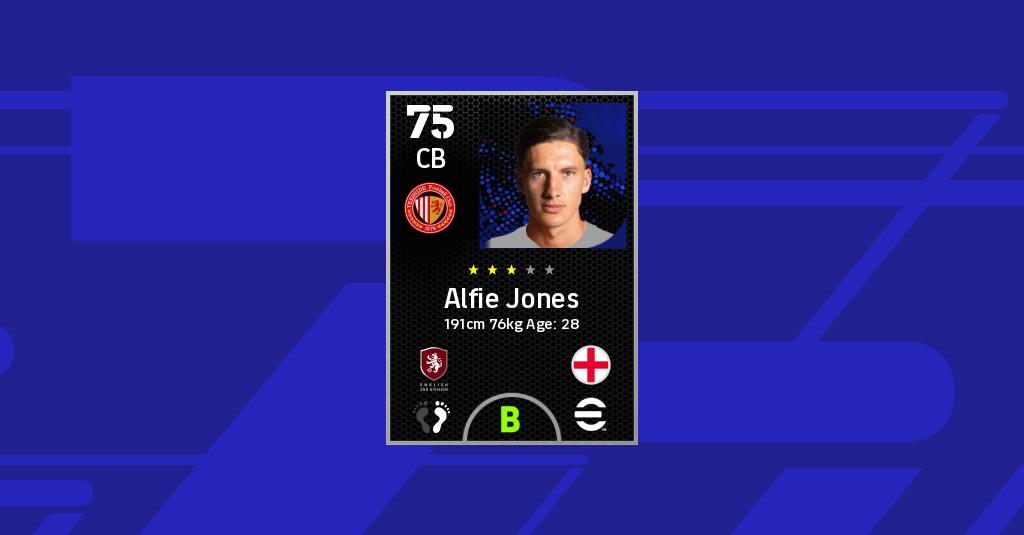 Alfie Jones eFootball 2022 Stats