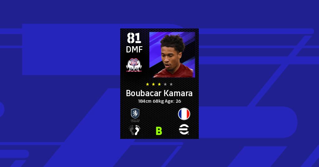 Boubacar Kamara eFootball 2022 Stats