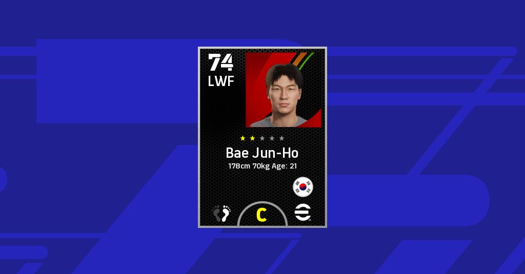 Bae Jun-Ho eFootball Stats