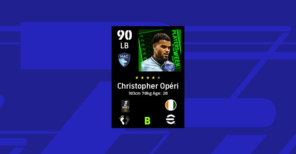 Christopher Operi eFootball 2022 Stats