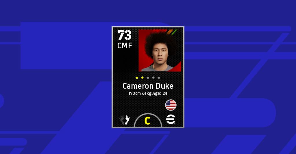 Cameron Duke eFootball 2022 Stats