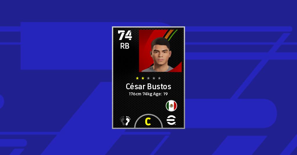 César Bustos eFootball 2022 Stats