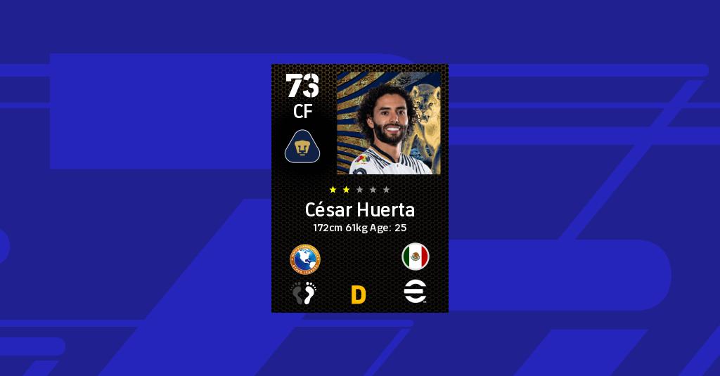 César Huerta eFootball Stats