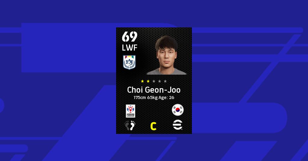 Choi Geon-Joo eFootball Stats