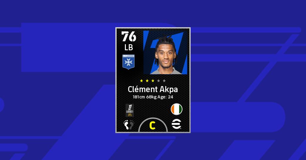 Clément Akpa eFootball 2022 Stats