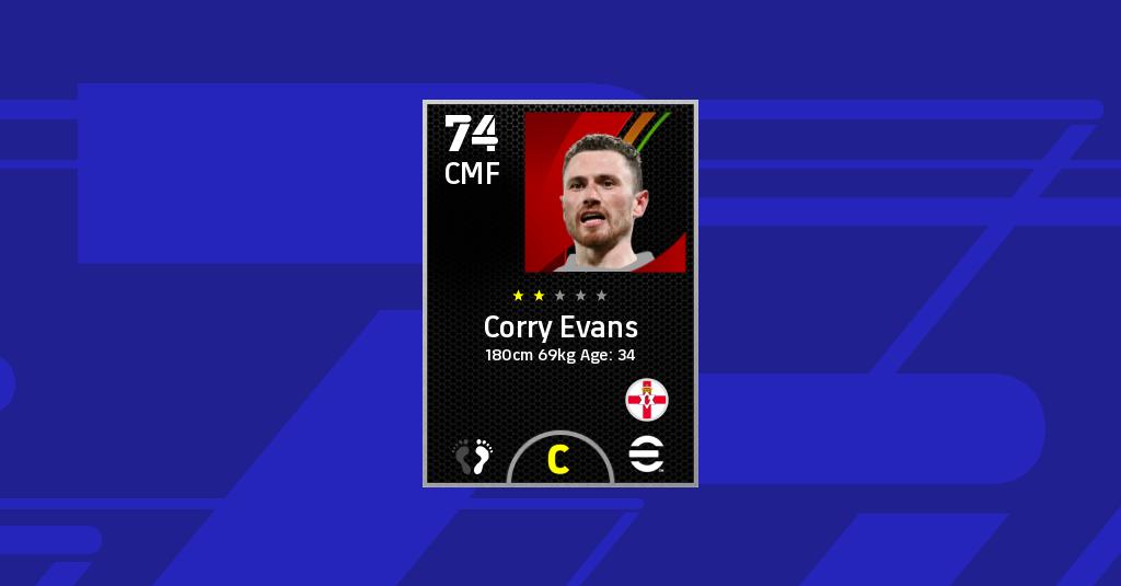 Corry Evans eFootball Stats