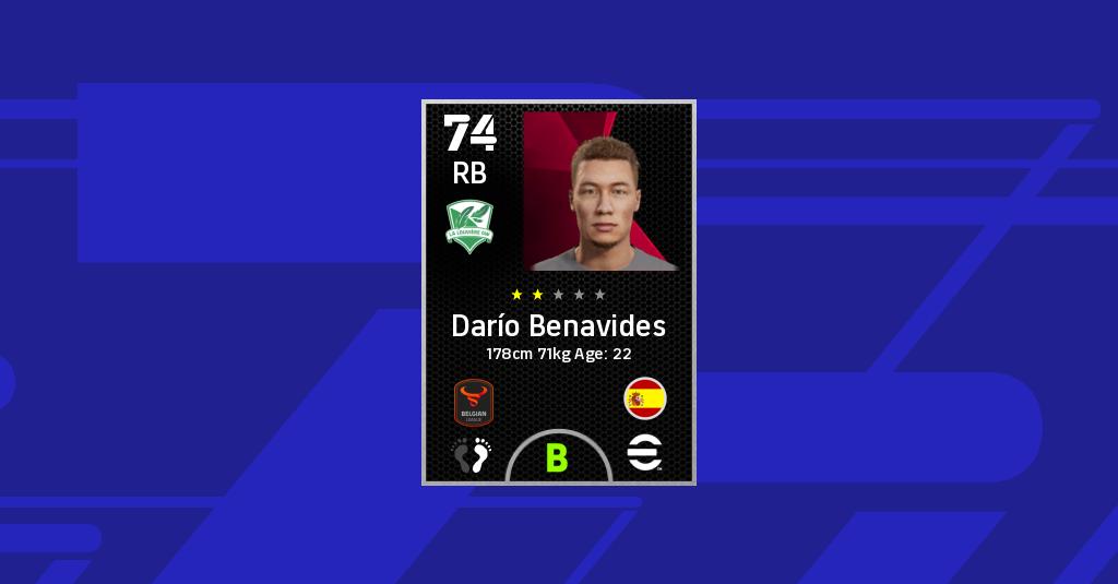Darío Benavides eFootball Stats