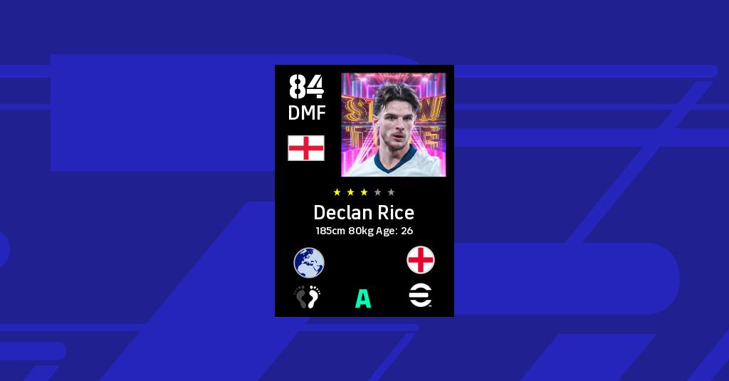 Declan Rice eFootball Stats
