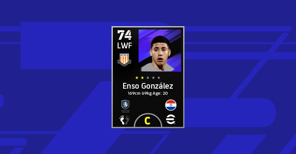 Enso González eFootball 2022 Stats