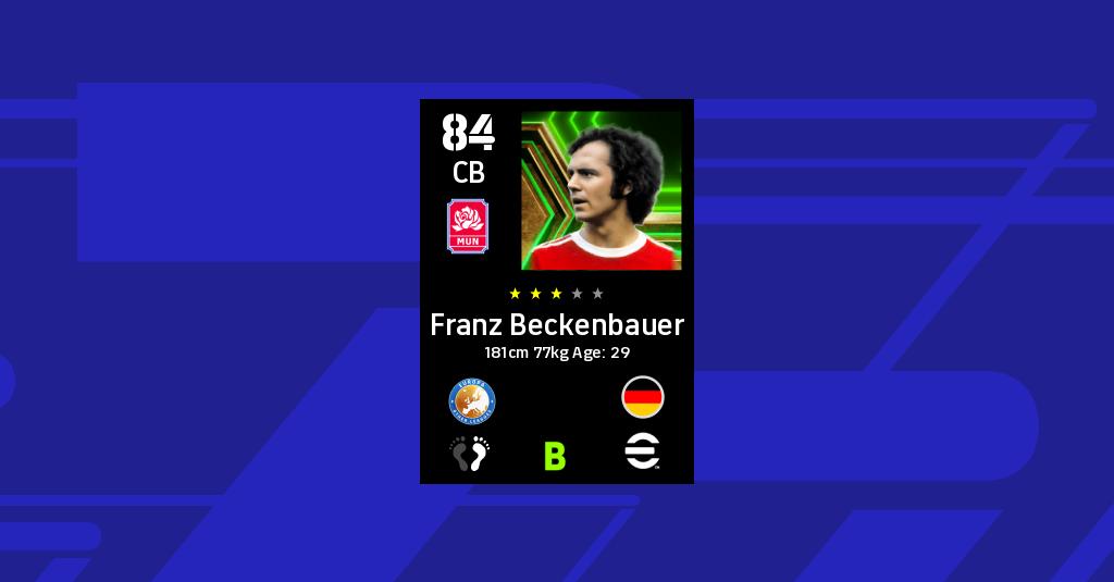 F. Beckenbauer eFootball 2022 Stats