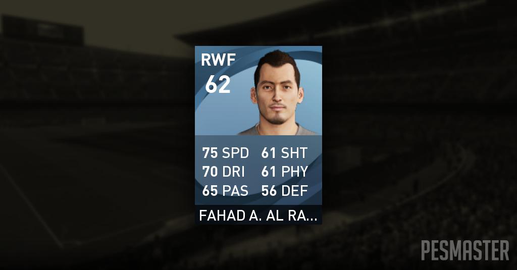 Fahad A. Al Rashidi PES 2021 Stats