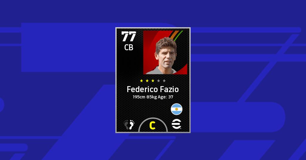 Federico Fazio eFootball Stats