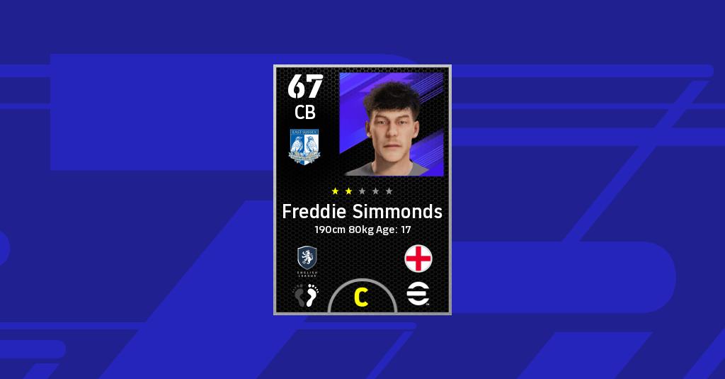 Freddie Simmonds eFootball Stats