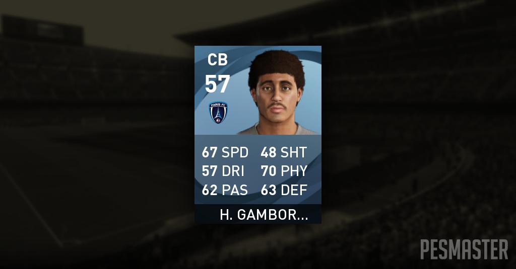 Hugo Gambor PES 2021 Stats