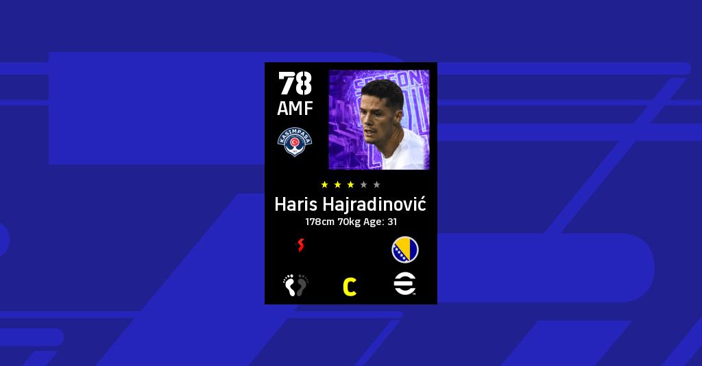 Haris Hajradinovic eFootball 2022 Stats
