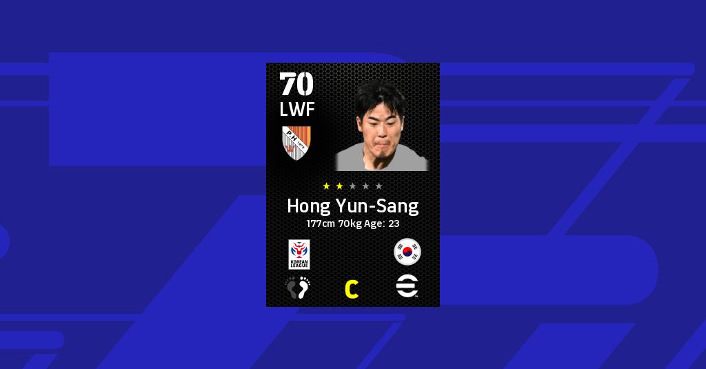 Hong Yun-Sang eFootball 2022 Stats