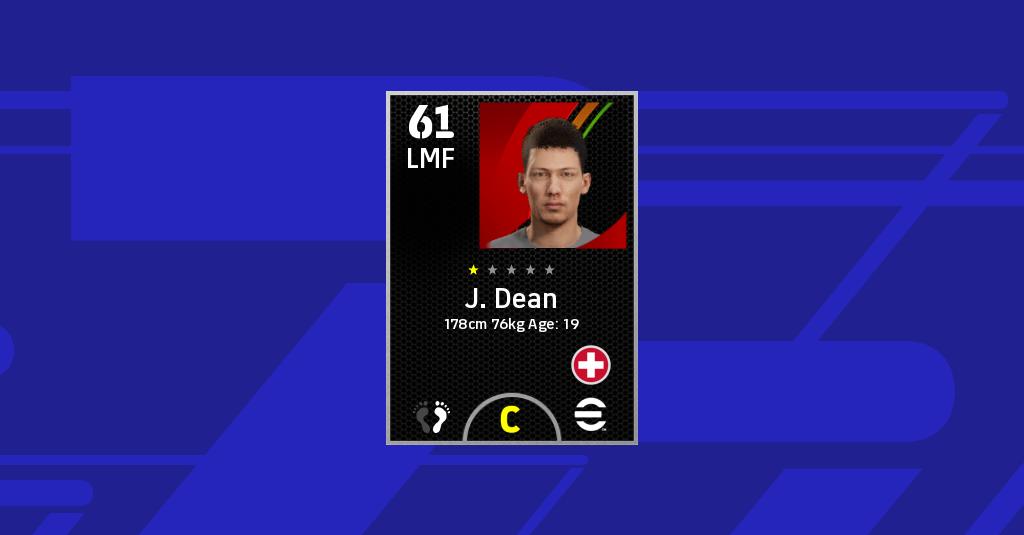 J. Dean eFootball Stats