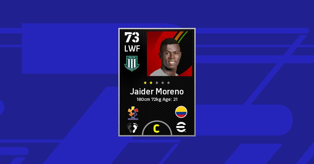 Jaider Moreno eFootball 2022 Stats