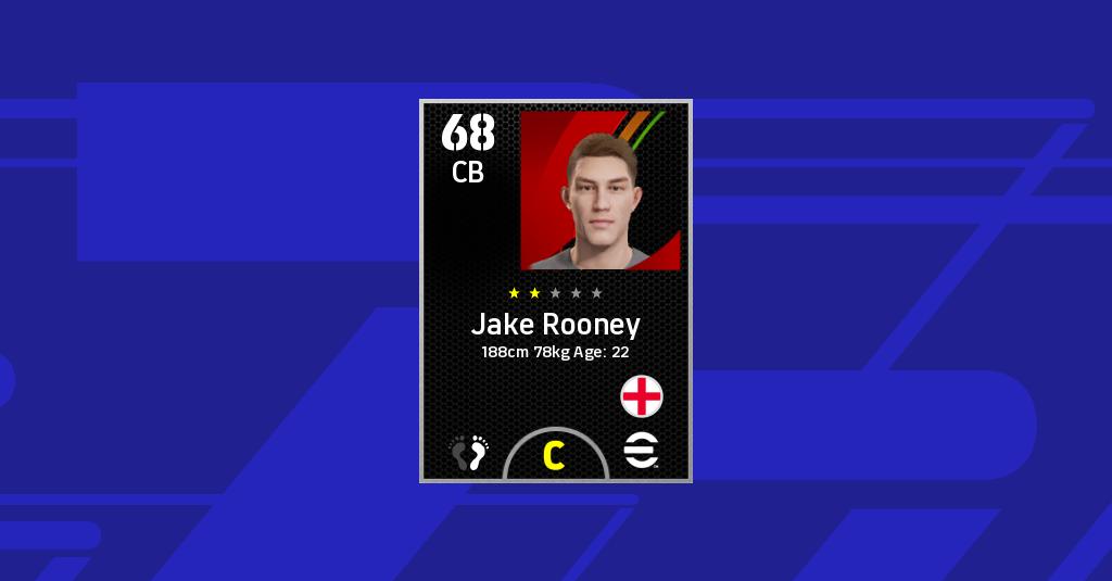 Jake Rooney eFootball Stats