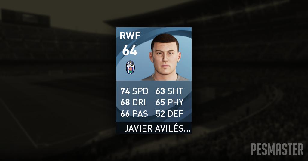 Javier Avilés PES 2021 Stats