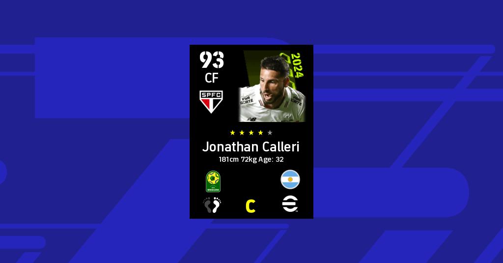 Jonathan Calleri eFootball 2022 Stats