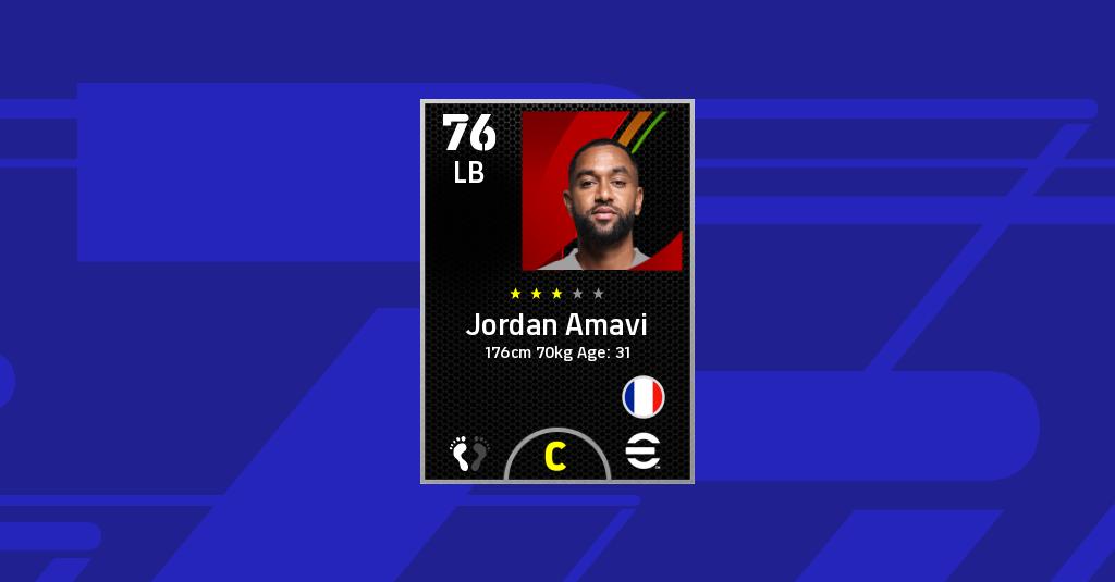 Jordan Amavi eFootball Stats