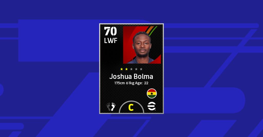Joshua Bolma eFootball 2022 Stats