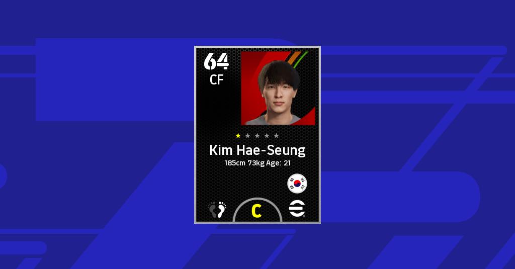 Kim Hae-Seung eFootball 2022 Stats