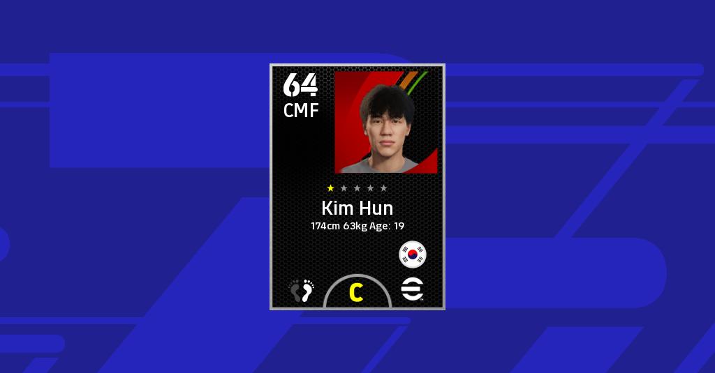 Kim Hun eFootball Stats