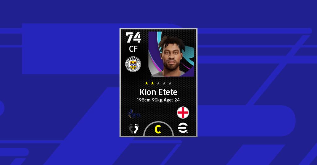 Kion Etete eFootball 2022 Stats
