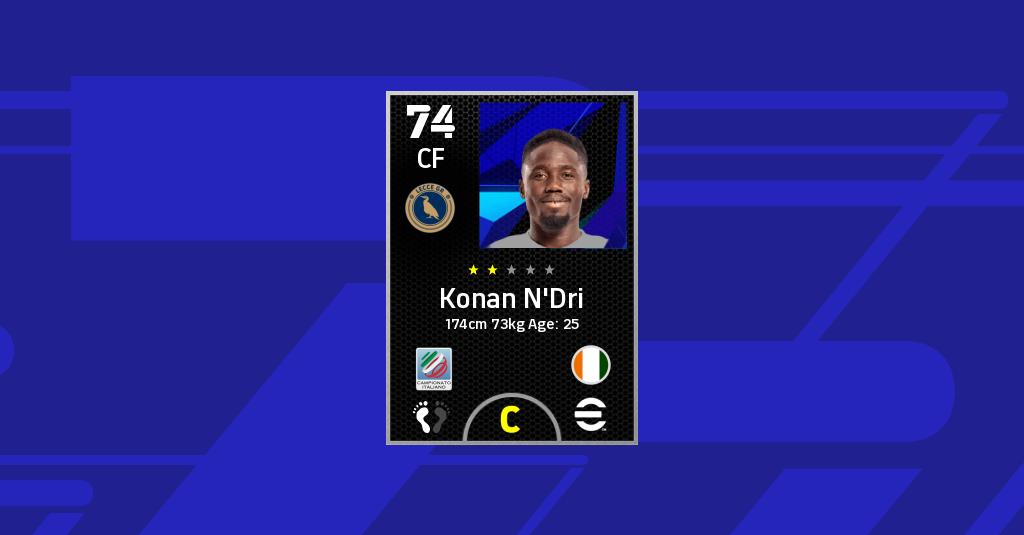 Konan N'Dri eFootball 2022 Stats