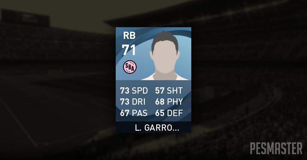 L. Garro PES 2021 Mobile Stats