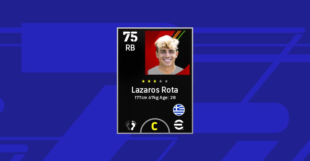 Lazaros Rota eFootball 2022 Stats