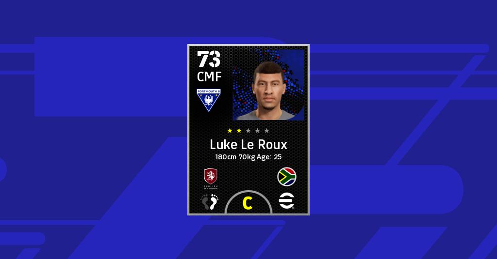 Luke Le Roux eFootball 2022 Stats