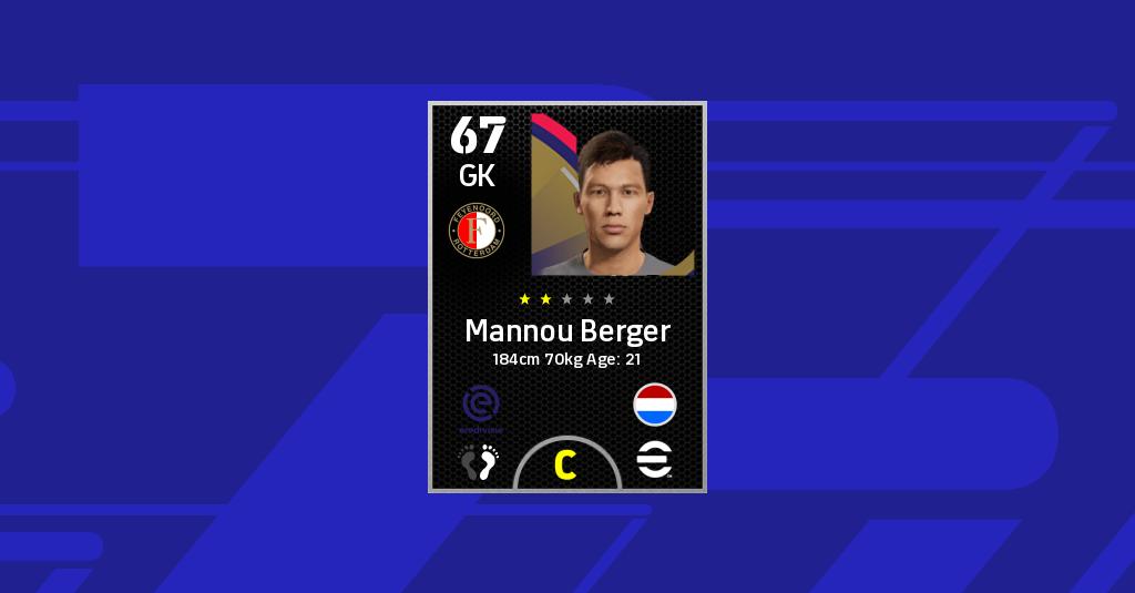 Mannou Berger eFootball 2022 Stats