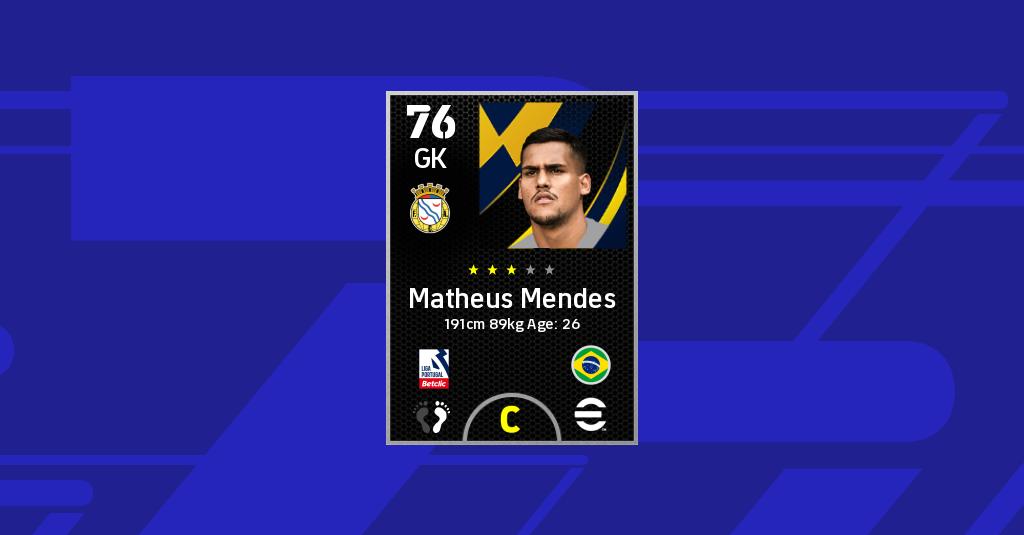 Matheus Mendes eFootball 2022 Stats