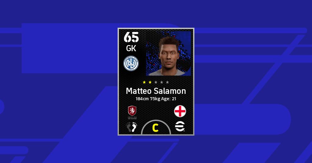Matteo Salamon eFootball 2022 Stats