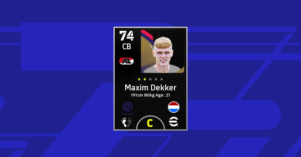 Maxim Dekker eFootball Stats