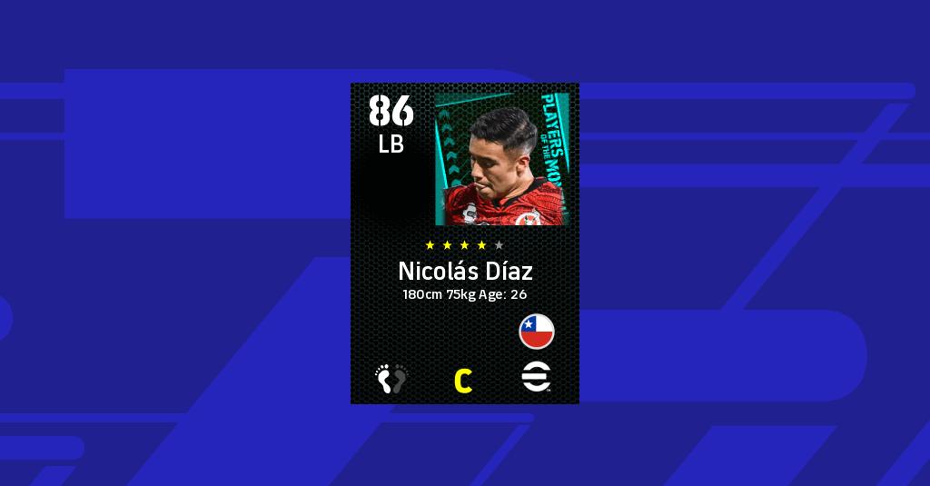 N. Díaz eFootball 2022 Stats