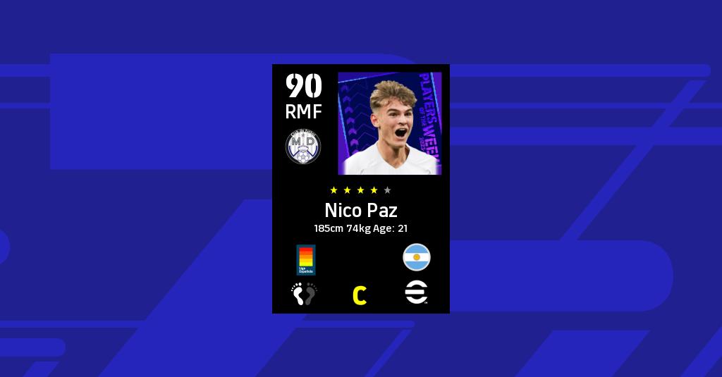 N. Paz eFootball 2022 Stats