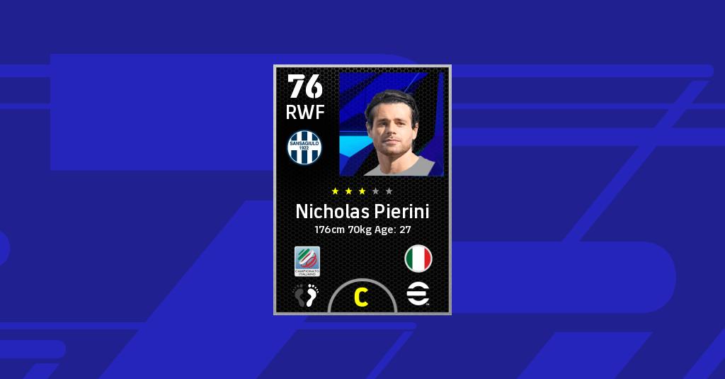 Nicholas Pierini eFootball 2022 Stats