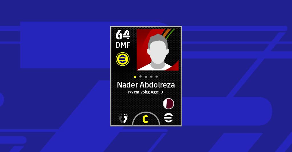 Nader Abdolreza eFootball 2022 Stats