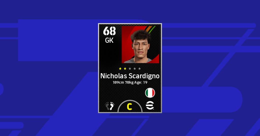 Nicholas Scardigno eFootball 2022 Stats